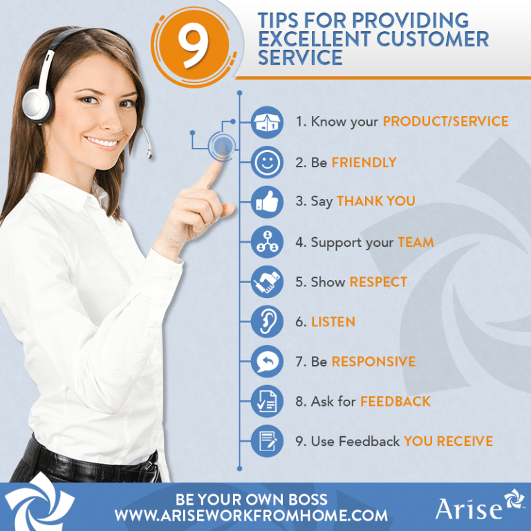 9 Tips for Providing Excellent Customer Service | Arise Work From Home